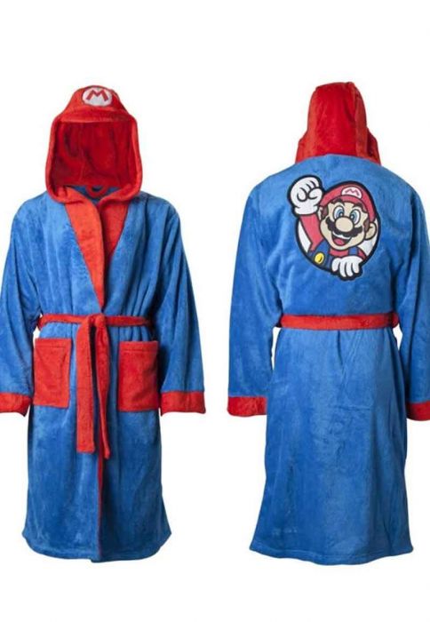 Super Mario Bademantel mit Kapuze